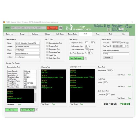 NLBA1 - Professional Laptop Battery Analyzer - GsmServer